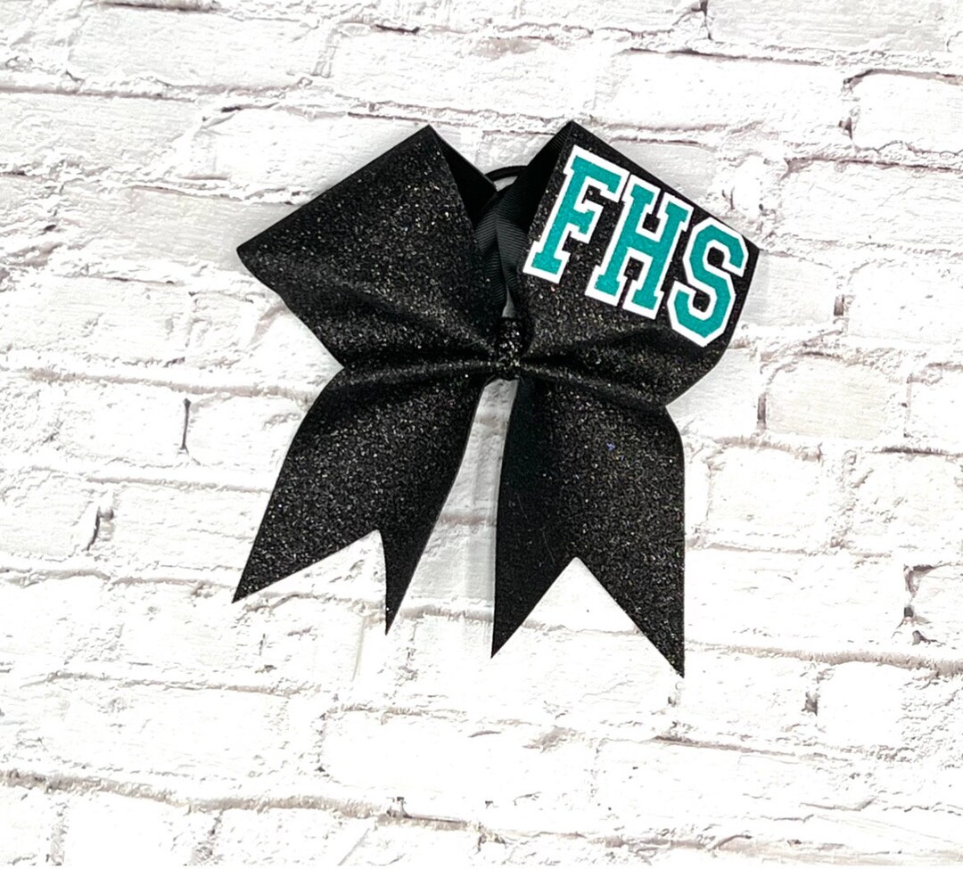 The Rory Glitter Cheer Bow Customized in Your Team Colors and Team Name ...