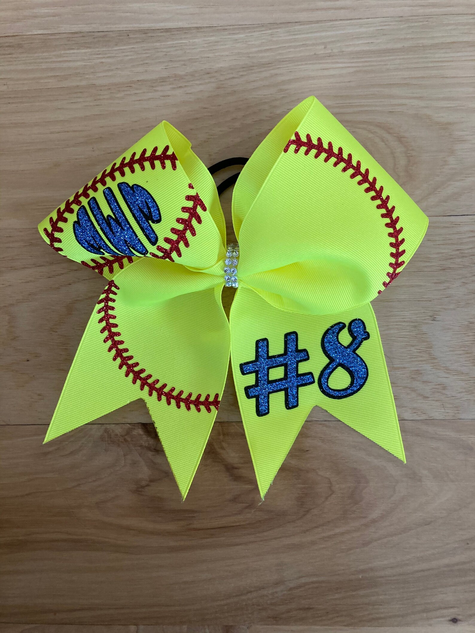 Custom Softball bow made in your team colors. Price listed is | Etsy