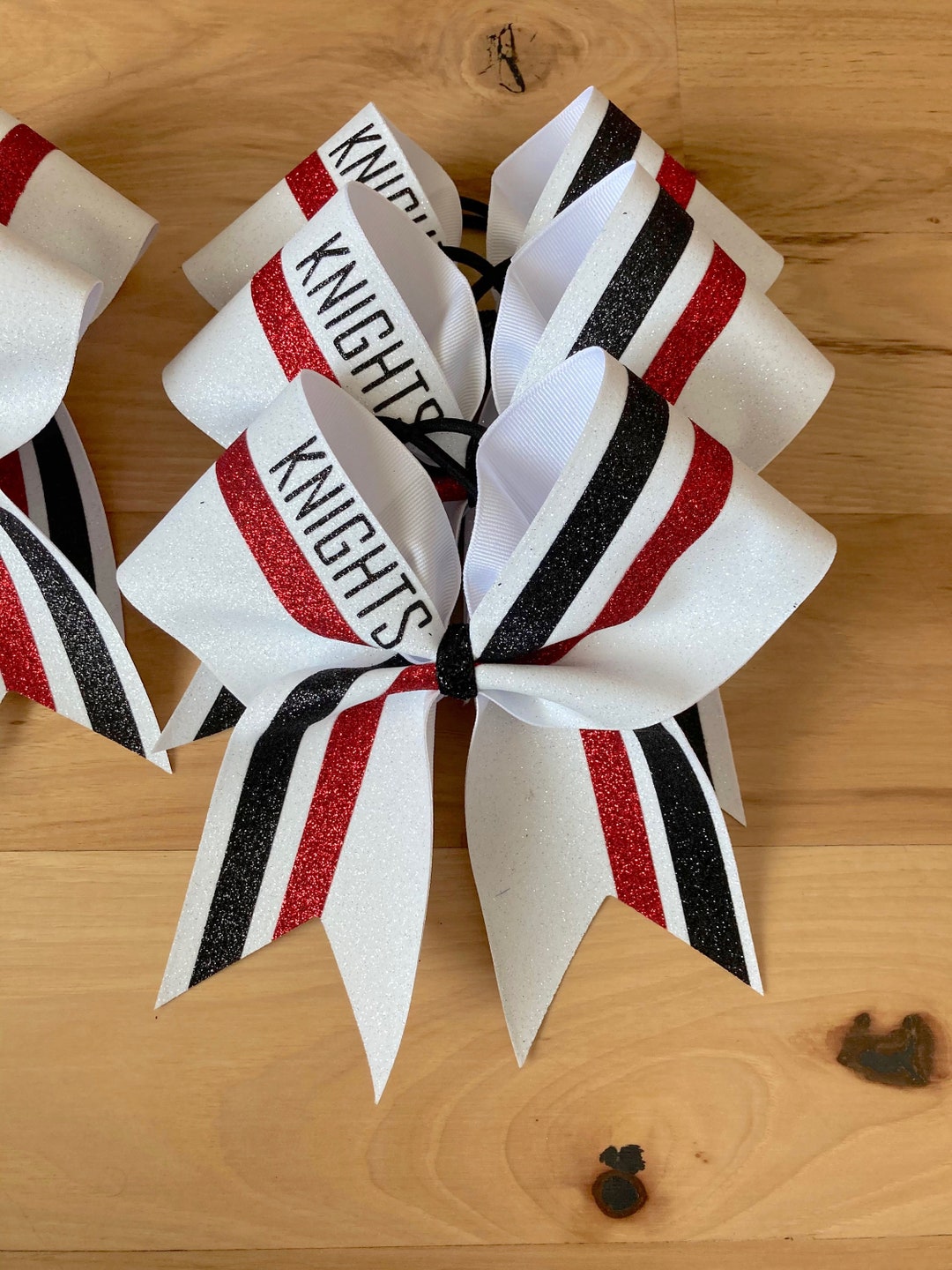 The Varsity Glitter Cheer Bow. Bow Can Be Made in Your Team Colors ...
