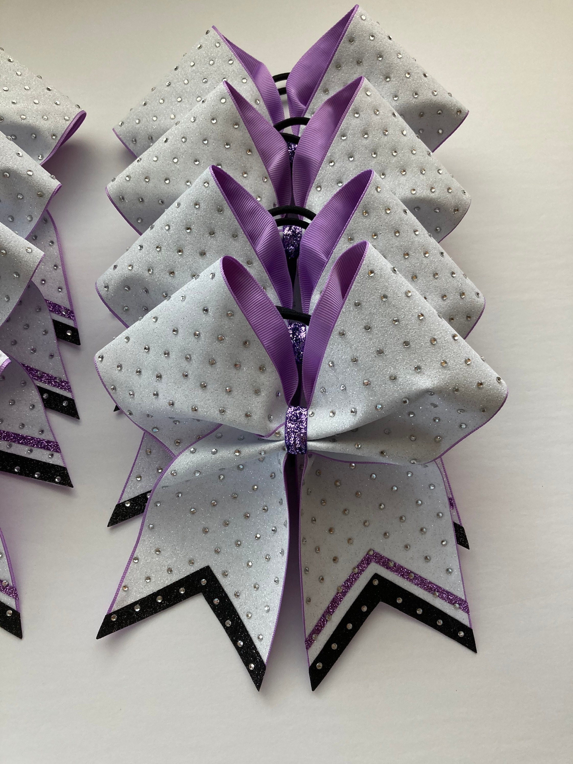 All Glitter Rhinestone Competition Cheer Bow. Designed with | Etsy