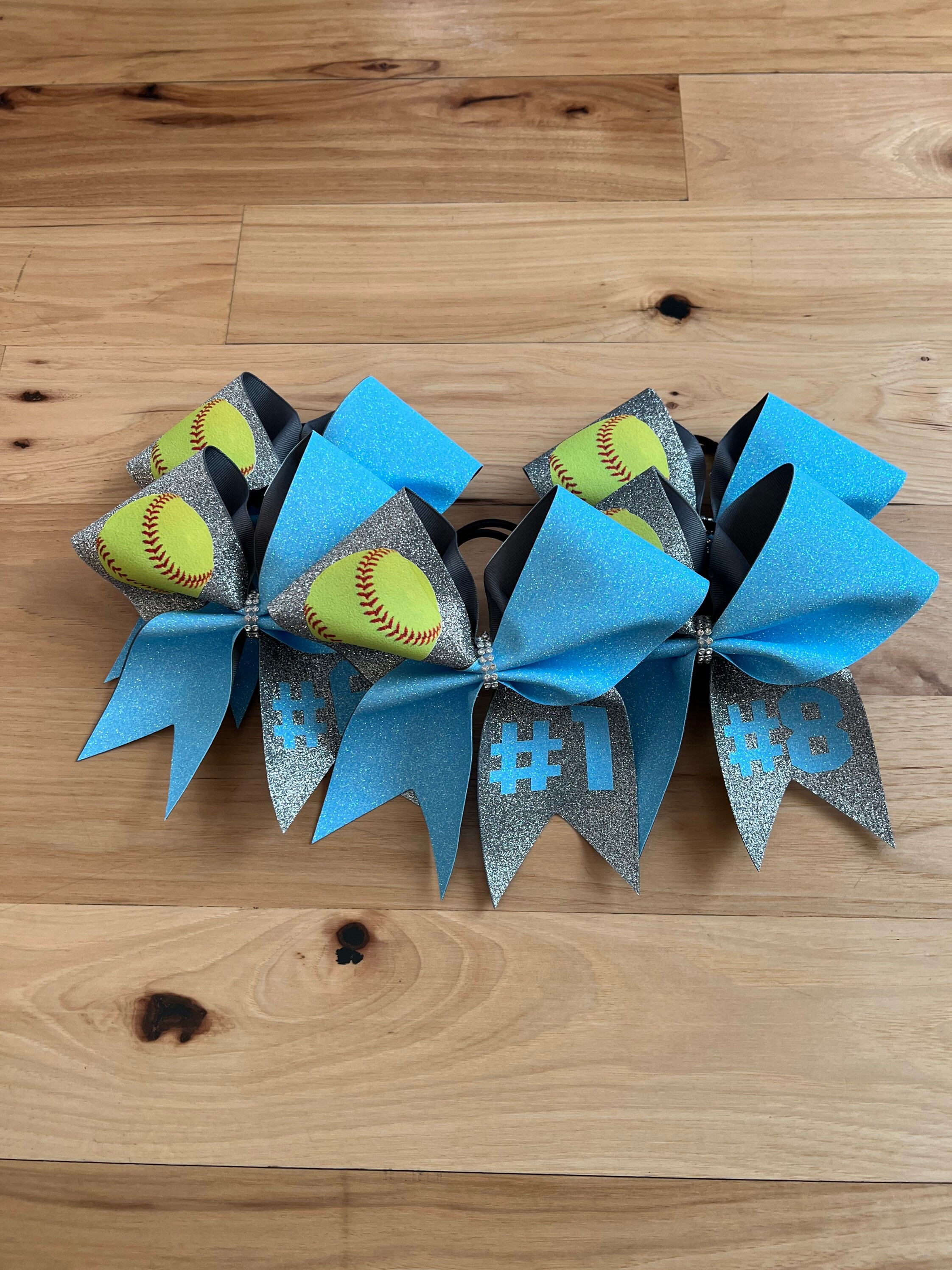 Custom Softball Bow Made in Your Team Colors. Price Listed is - Etsy