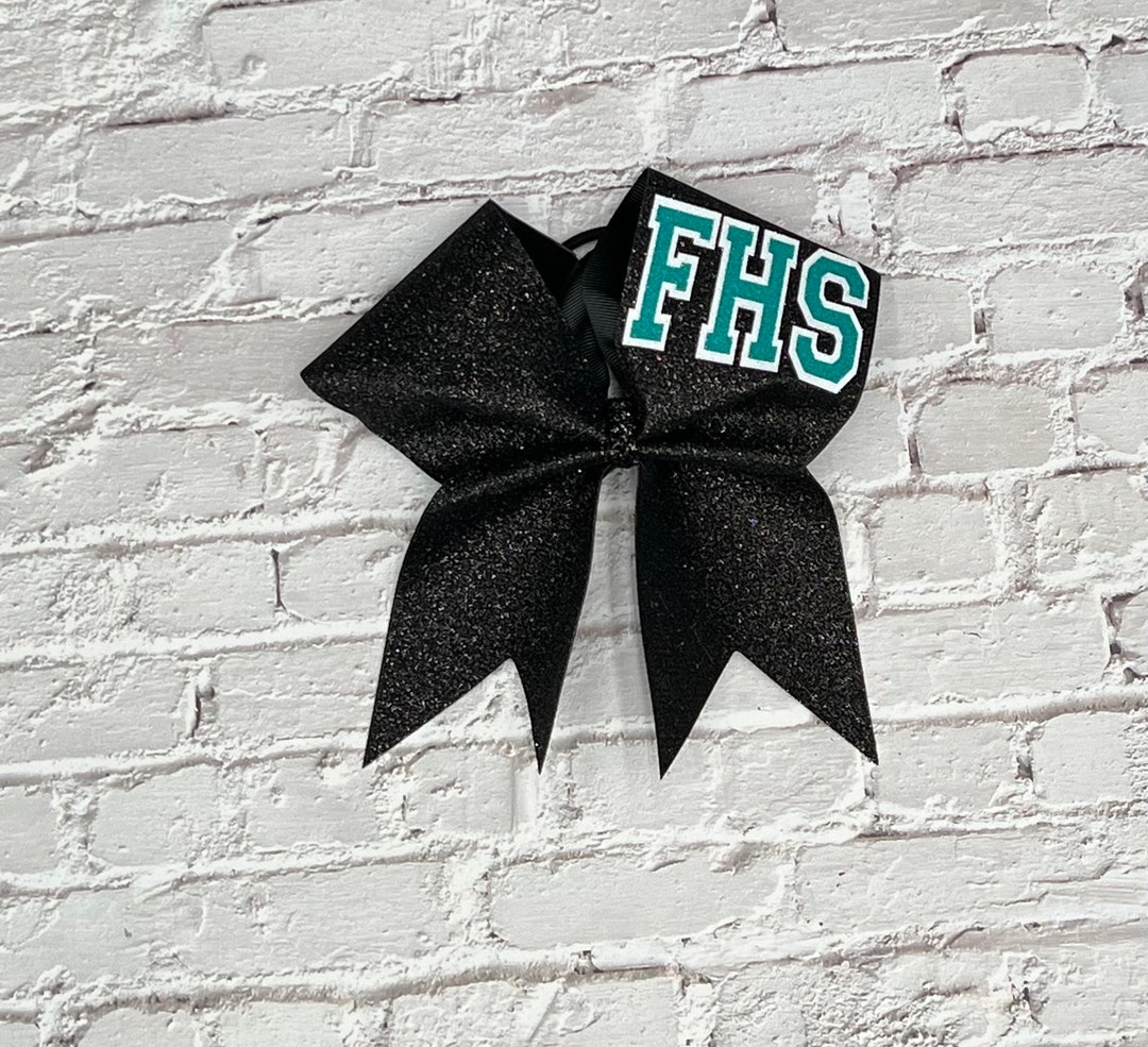 The Rory Glitter Cheer Bow Customized in Your Team Colors and - Etsy
