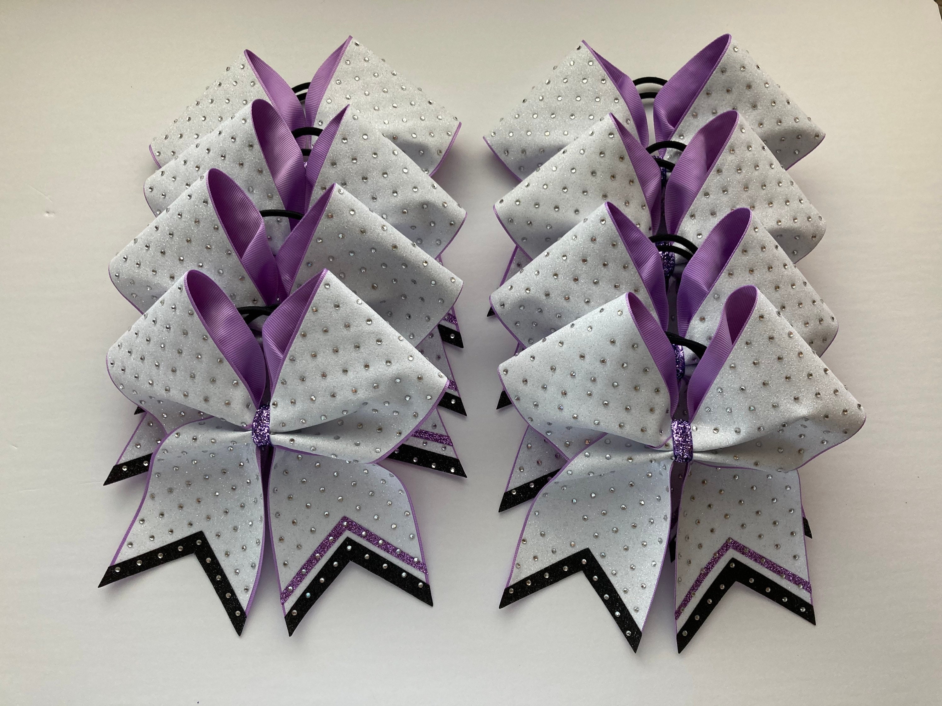 All Glitter Rhinestone Competition Cheer Bow. Designed with | Etsy