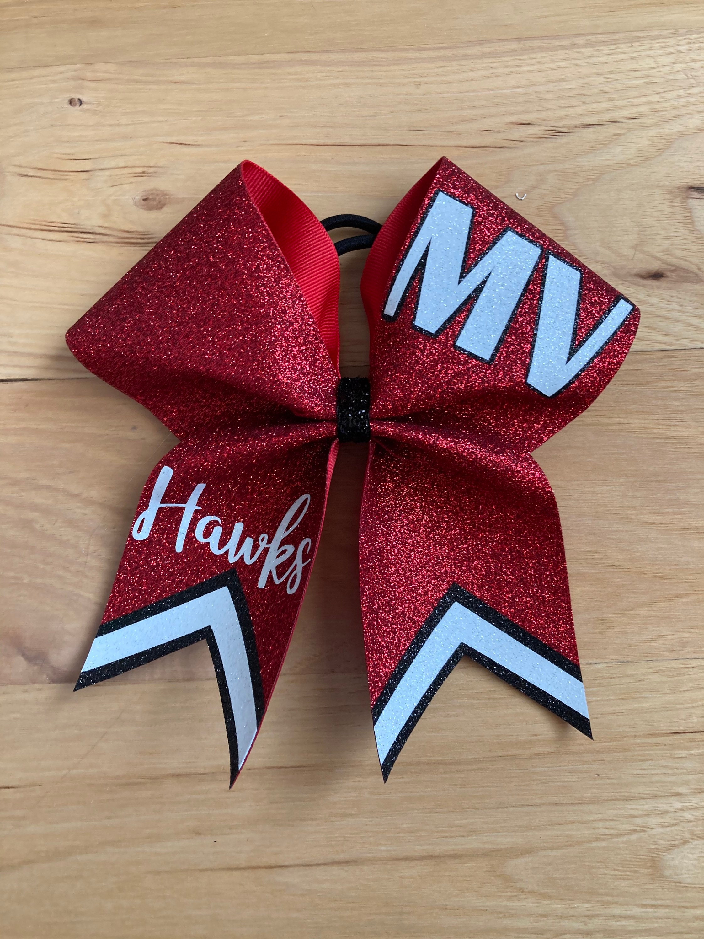 Maroon Glitter Cheer Bow Made Specifically for Your Team. - Etsy