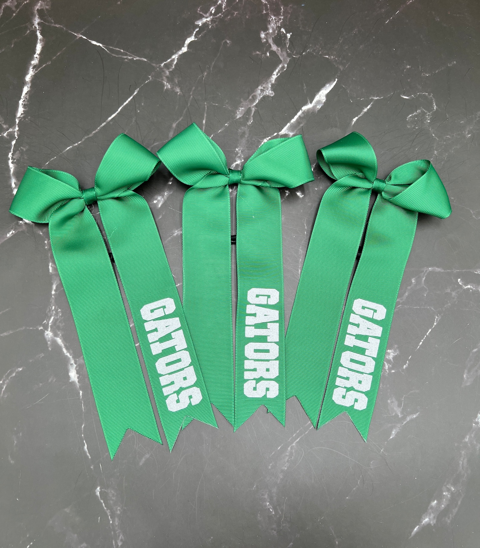 Custom College Cheer Bows Designed in Your Team Colors. Writing on ...
