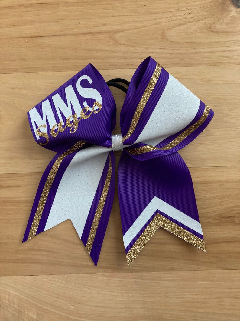 Game Day Cheer Bow Made in Your Team Colors. Comment Colors at | Etsy