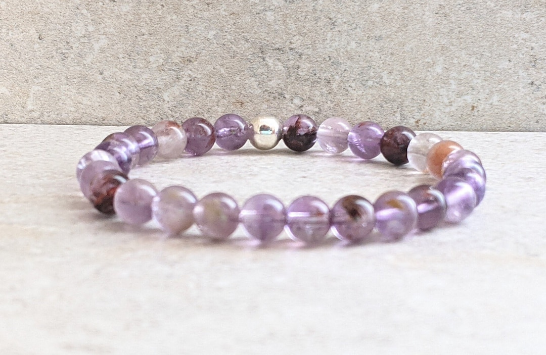 Super 7 Bracelet, Super Seven Jewelry, High Vibration, Healing Crystals ...