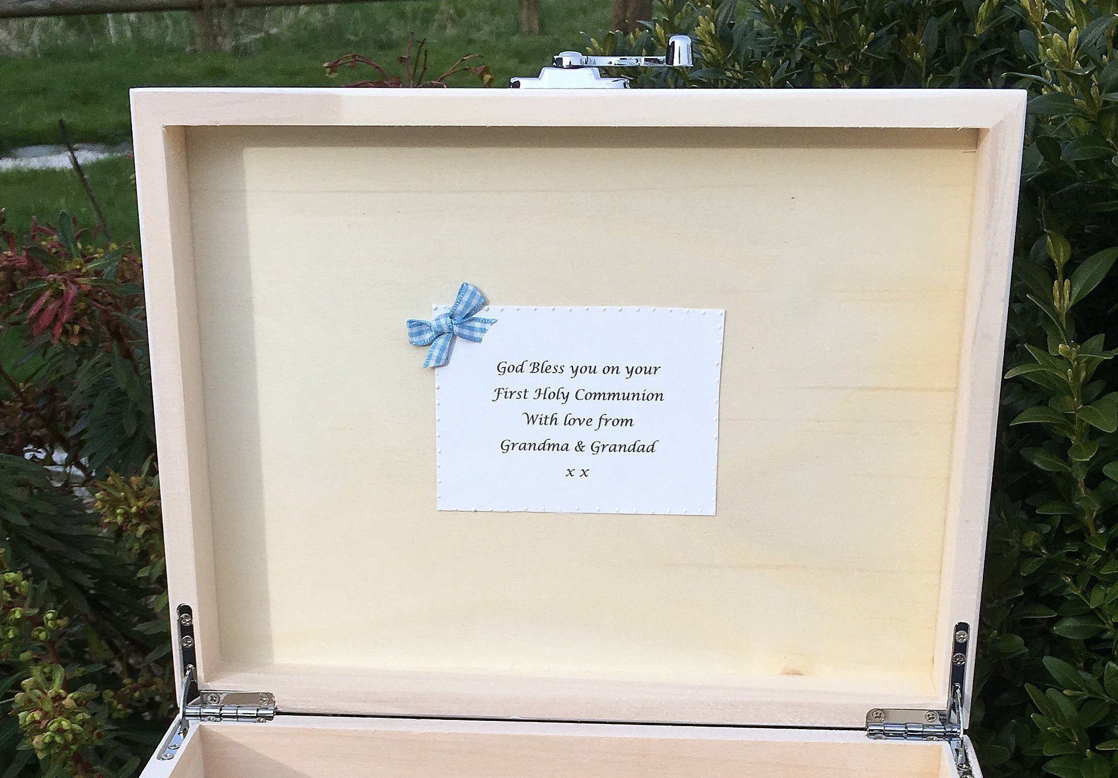Personalised First Holy Communion Keepsake Box, Hand-painted Wooden ...