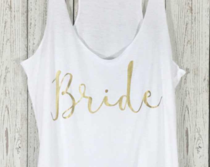 Bride Tank Top, Bride Tank, Bride Shirt, Bachelorette Party, Bridal ...