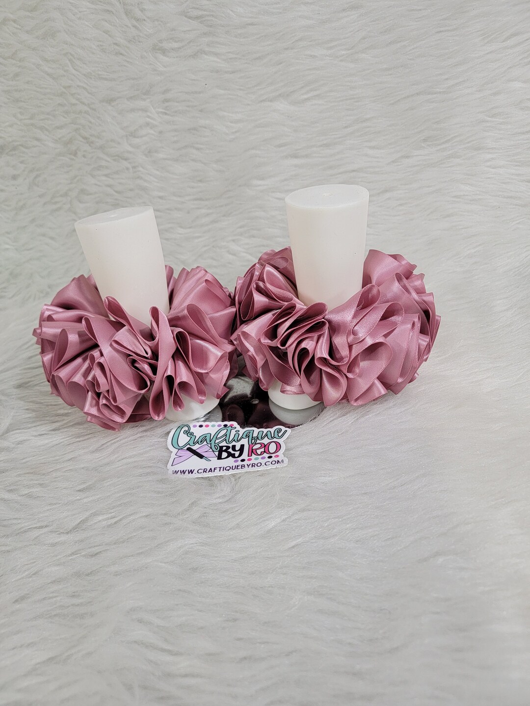 Mauve Ruffle Anklets - Mauve Ribbon Tutu Anklets -ruffled Anklets ...