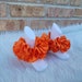 Bright Orange Ruffle Anklets - Orange Ribbon Tutu Anklets - Tutu Socks ...