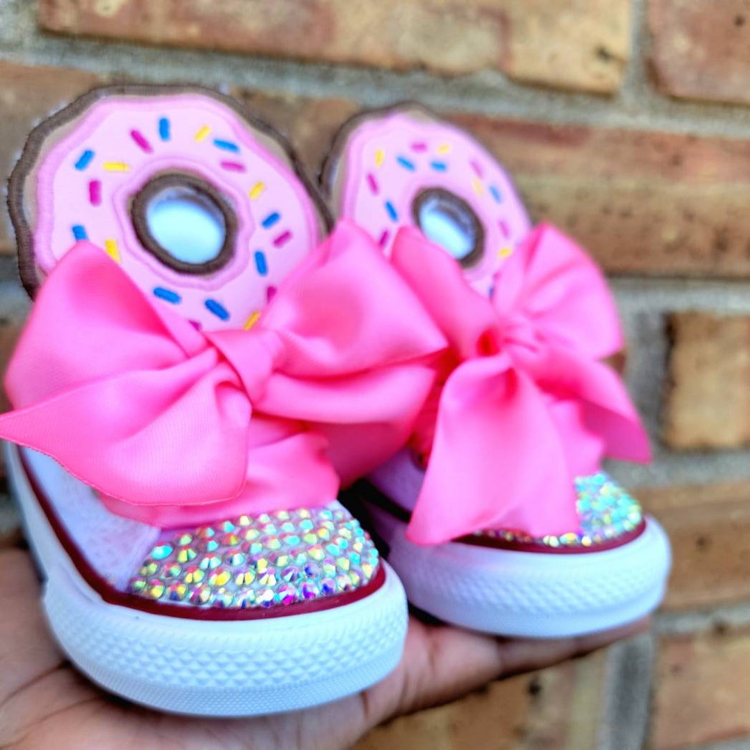Donut Birthday Bling Shoes - Sprinkles Birthday Outfit Shoes - First ...