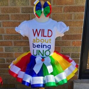 Wild About Being Uno Ribbon Trim Tutu Set - Wild One Tutu Set ...