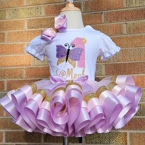 Butterfly Tutu Set - Magical Tutu Set - Birthday Ribbon Tutu - Birthday ...