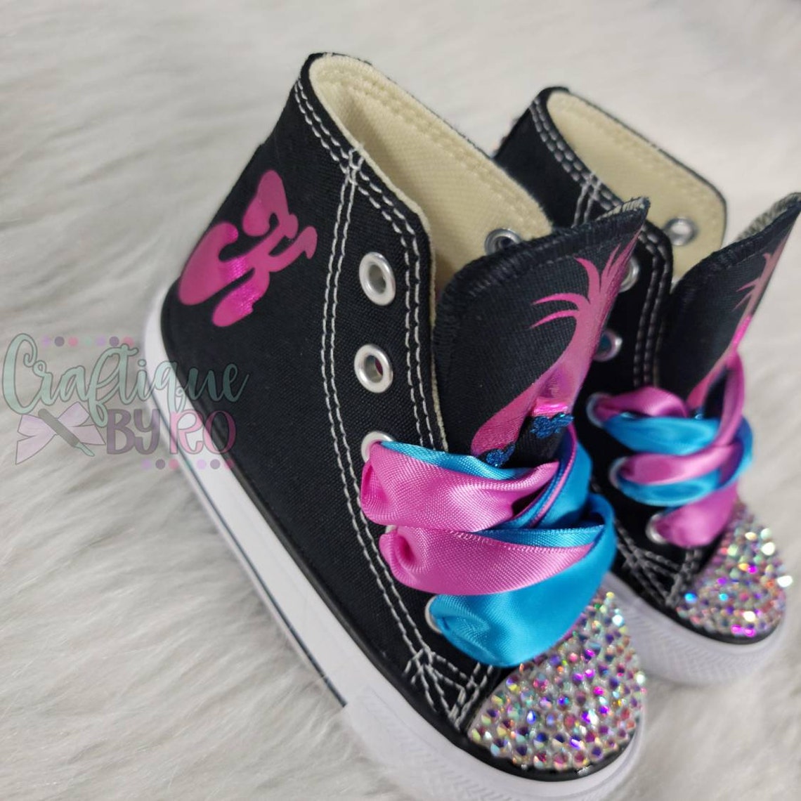 Troll Bling Shoes Birthday Outfit Custom Shoes Pink | Etsy