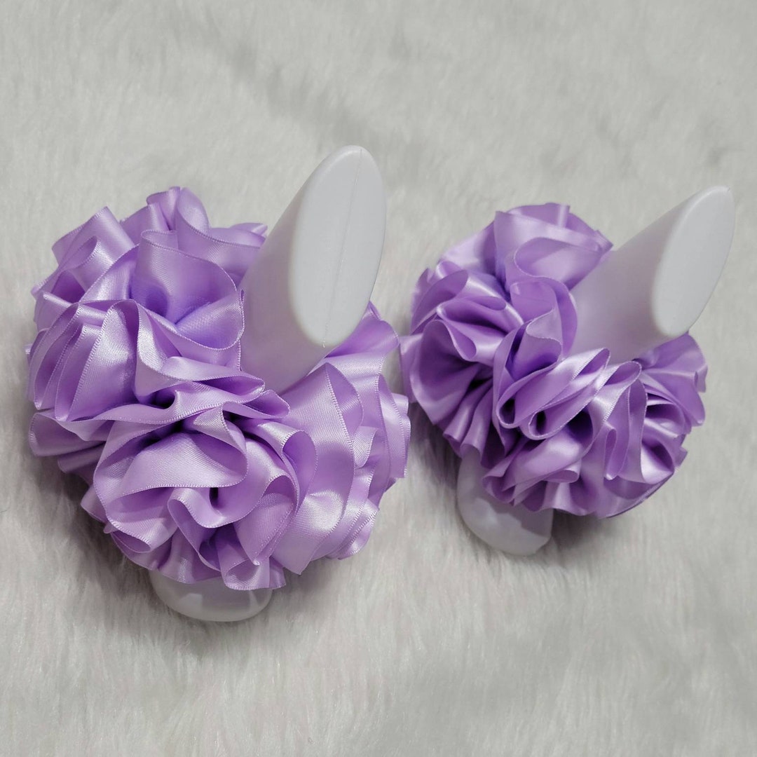Ruffle Anklets - Purple/lavender Ribbon Tutu Anklets - Tutu Socks ...