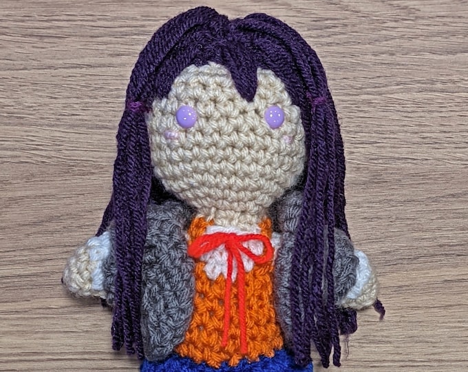 Yuri Japanese Poetry Club School Girl Doll Inspired by DDLC Chibi ...