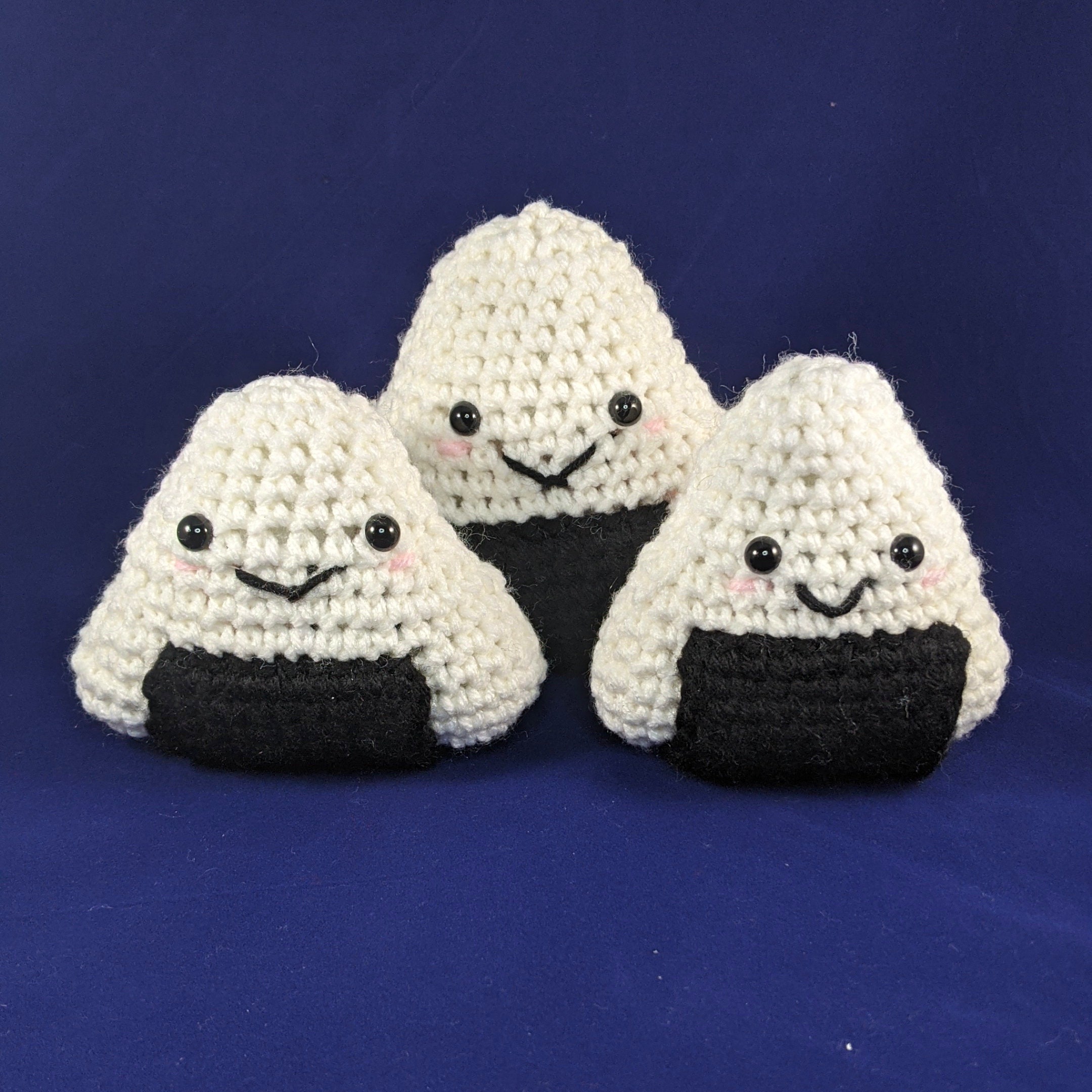 Rice Ball Onigiri Amigurumi Soft Crochet Toy Food Plush | Etsy