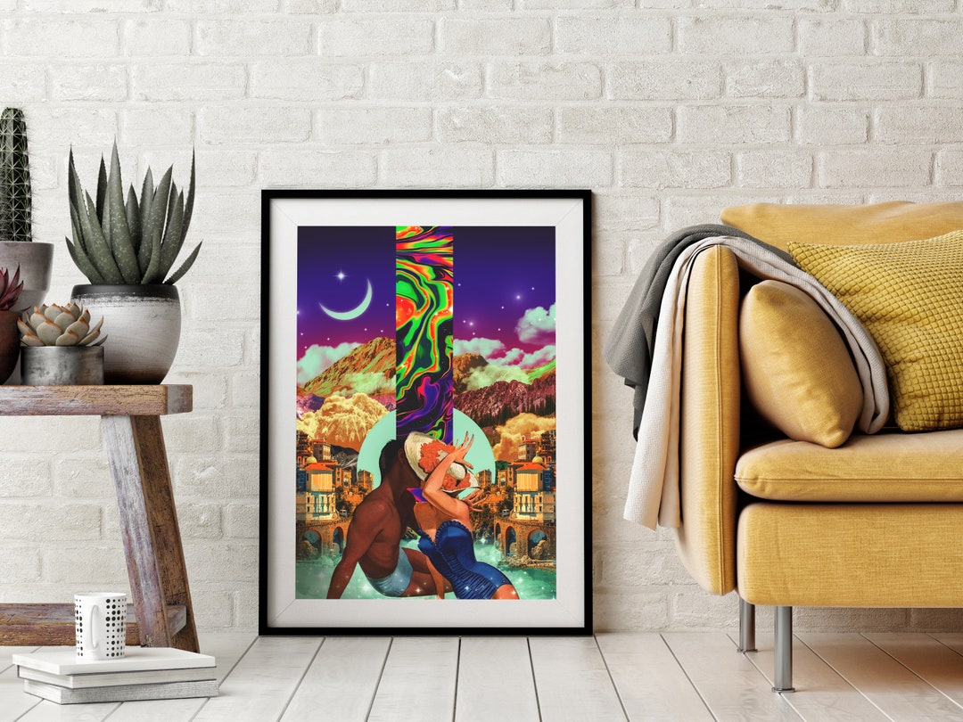 Perspectives (collage Art, Trippy Art, Vintage Art, Surreal Wall Art ...
