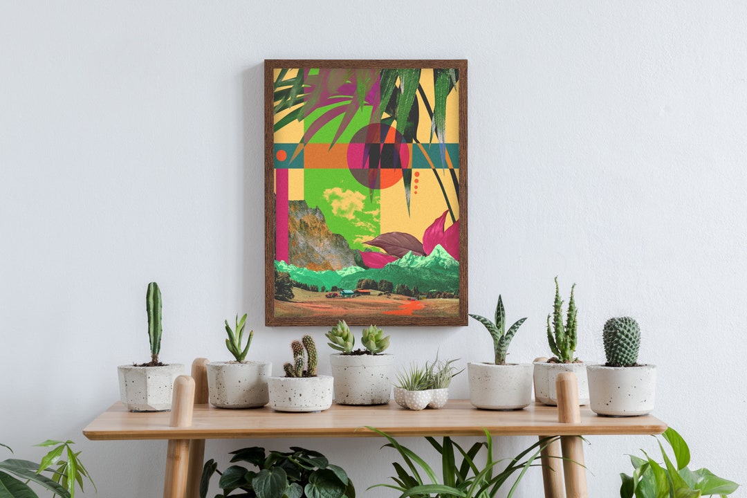 Silicone Valley (collage Art, Trippy Art, Cosmic Art, Surreal Wall Art ...