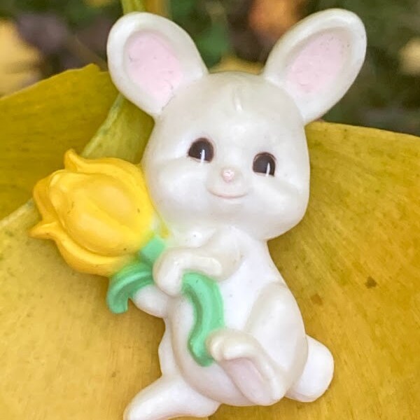 Hallmark Bunny Pin - Etsy