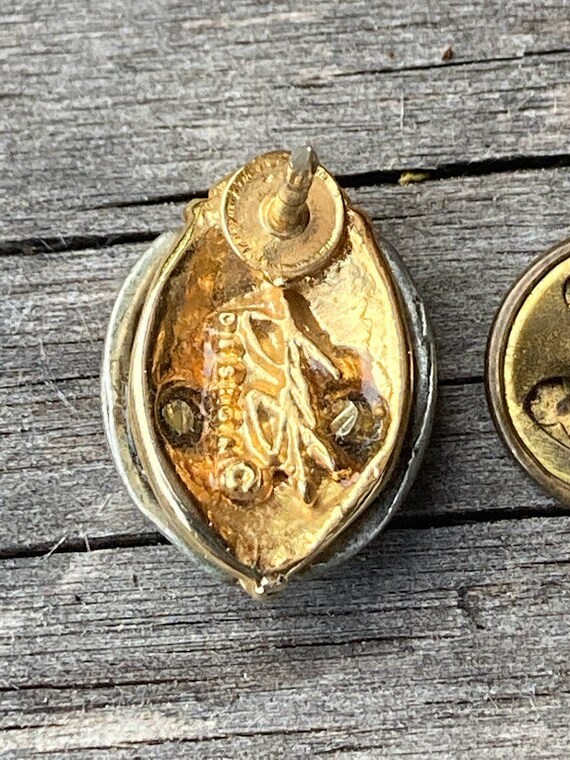 Adorable Vintage Faf Ladybug Lapel Pin Small Lead Fr… Gem