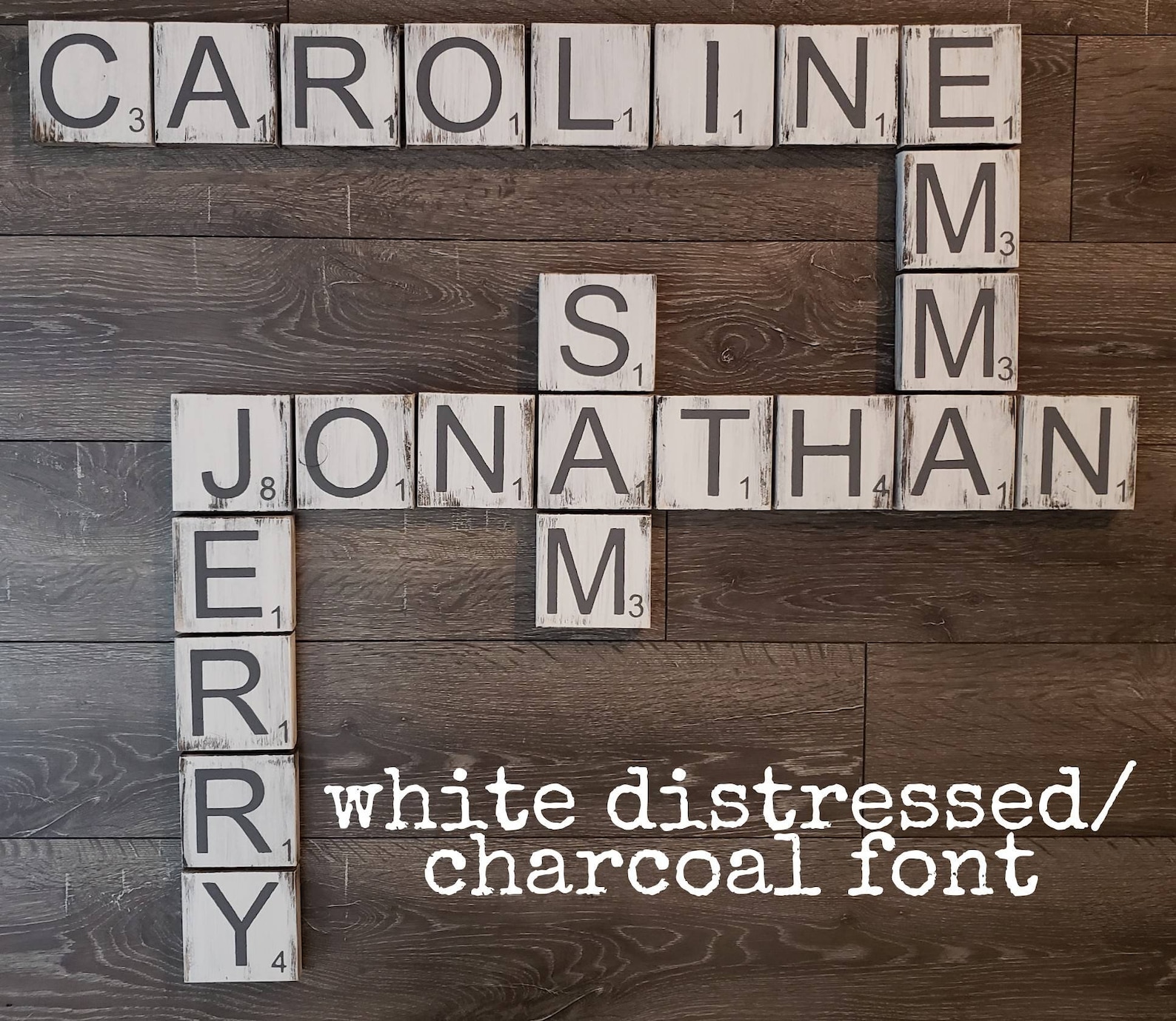 Scrabble Tile Wall Art / Scrabble Tiles / CUSTOM Colors/ 3.5"x3.5 ...