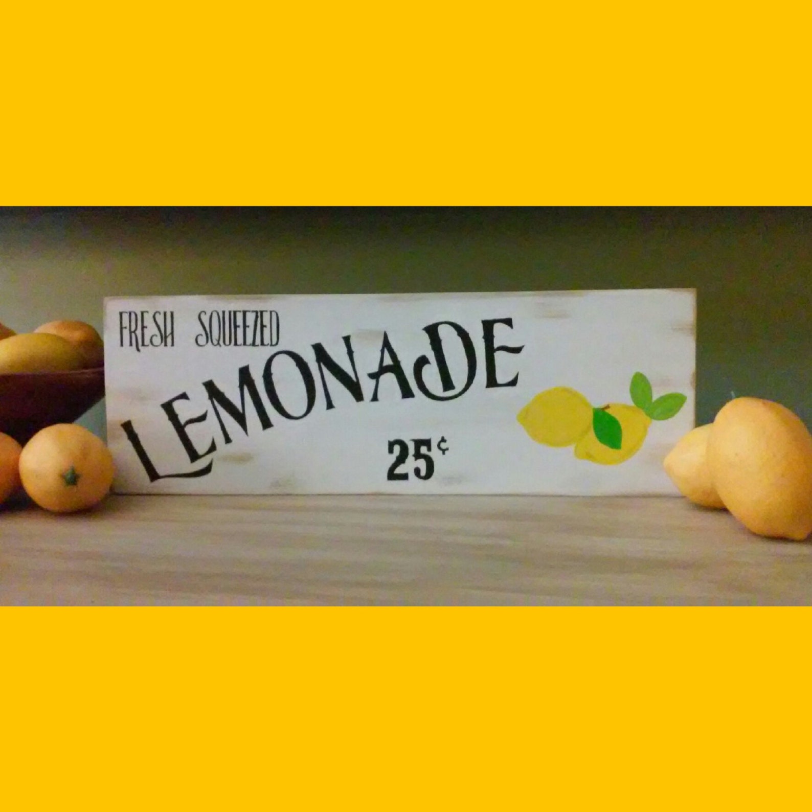 Lemonade Wooden Rustic Sign Fresh Squeezed Lemons Wood Etsy