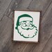 Vintage Santa Face Wooden Rustic Sign With Frame 12x - Etsy