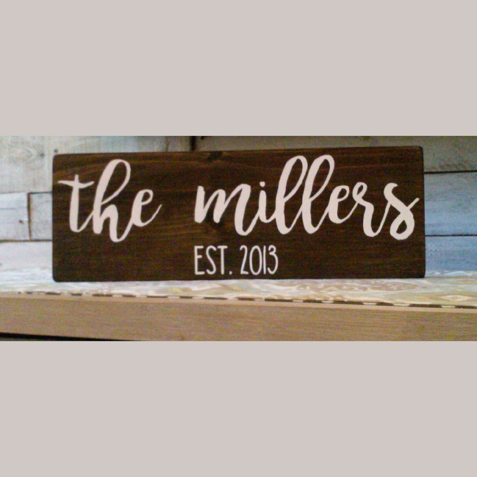 Established Wooden Rustic Family Sign / Wedding / Anniversary/ - Etsy