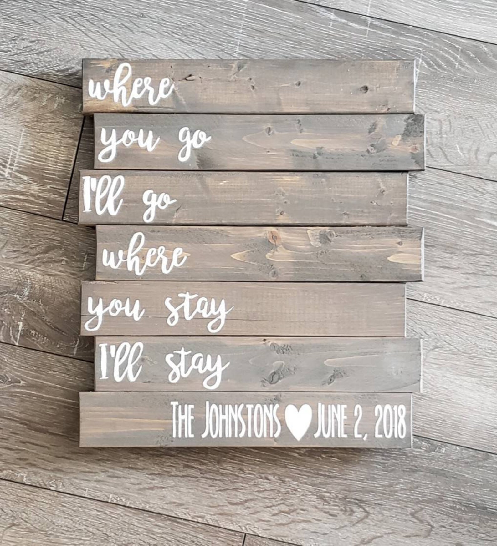 Where You Go I'll Go Where You Stay I'll Stay 16 | Etsy