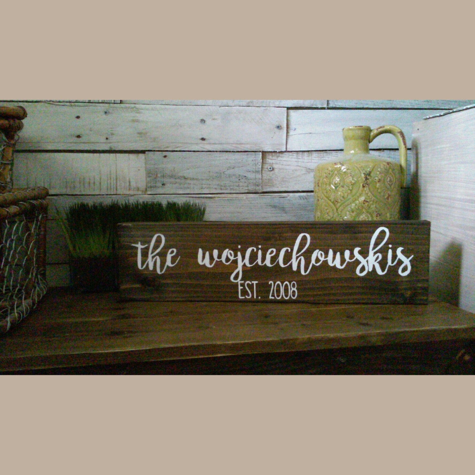 Established Wooden Rustic Family Sign / Wedding / Anniversary/ - Etsy