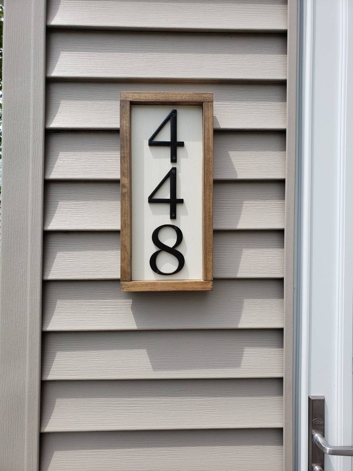 House Address Number Wood Sign / CUSTOM / Framed House Street | Etsy