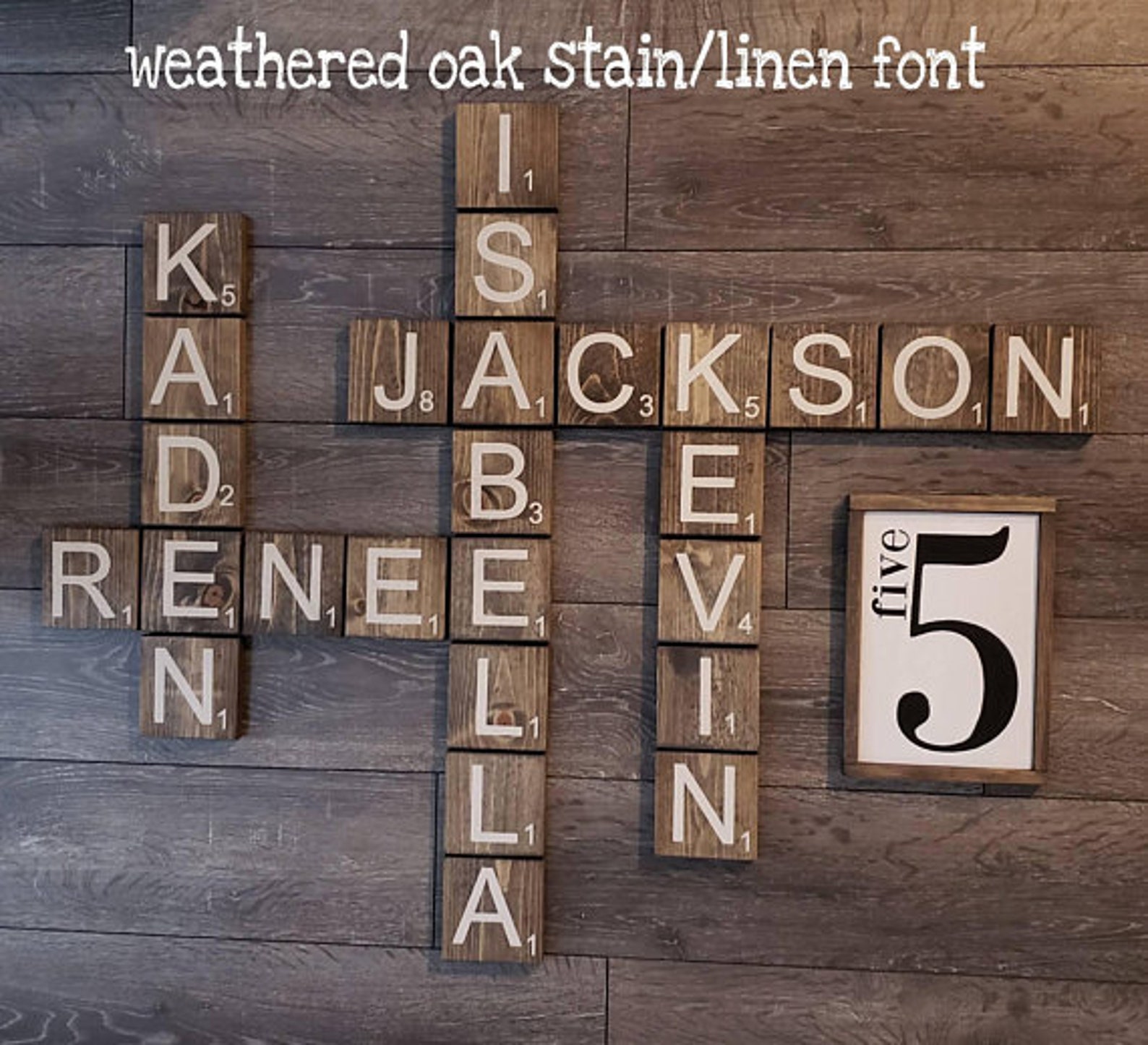 Scrabble Tile Wall Art / Scrabble Tiles / CUSTOM Colors/ | Etsy