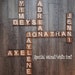 Scrabble Tile Wall Art / Scrabble Tiles / CUSTOM Colors/ 3.5x3.5 ...