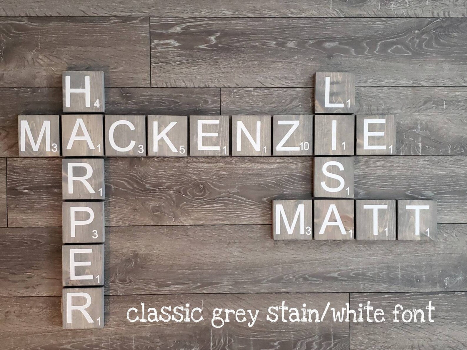 Scrabble Tile Wall Art / Scrabble Tiles / CUSTOM Colors/ 3.5"x3.5 ...