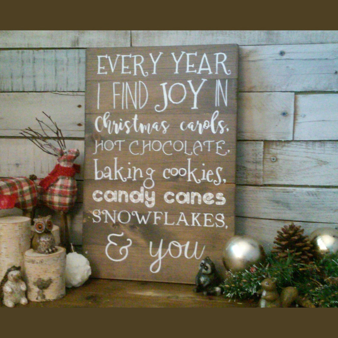 Every Year I Find Joy / Christmas / Hot Chocolate / Snowflakes ...