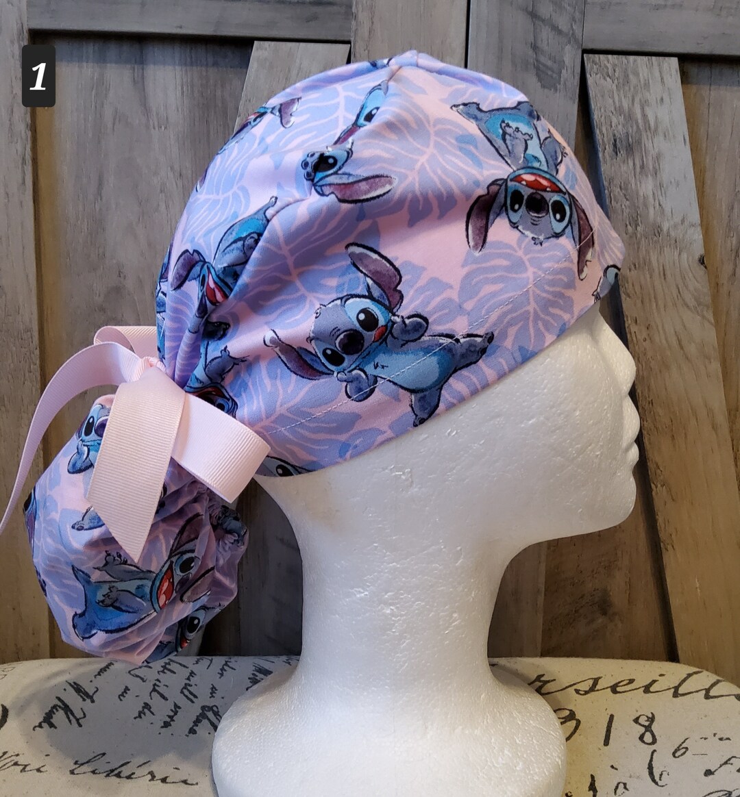 Character Caps Ponytail Surgical Caps - Etsy