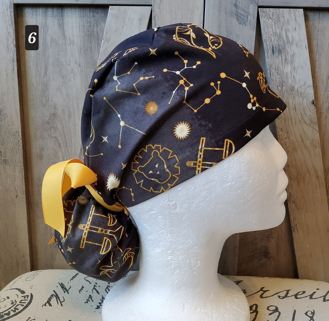 Celestial, Zodiac, Stars and Planets Ponytail Caps - Etsy