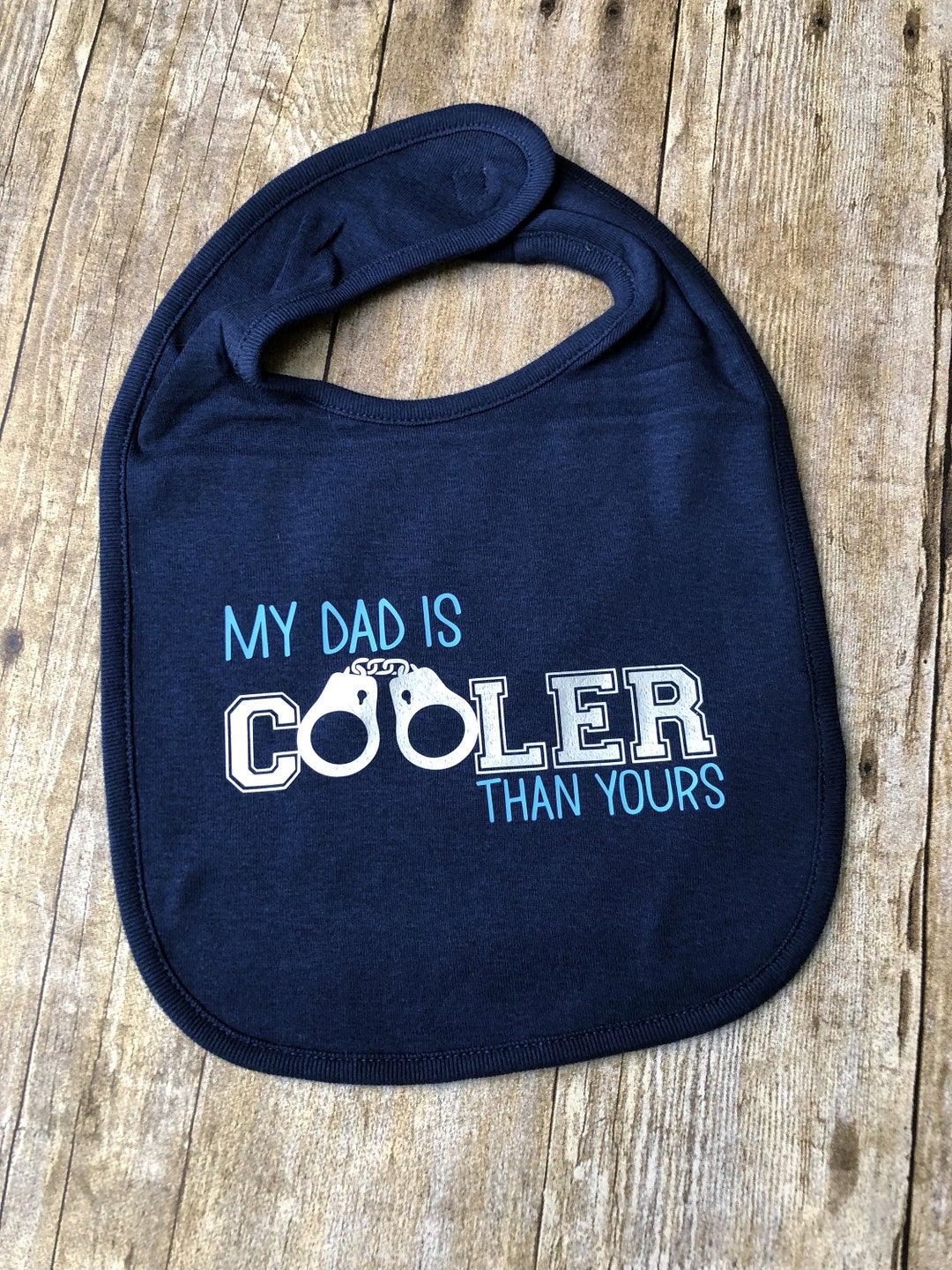 Police Baby Bib, Police Baby Gift, Baby Shower Gift Police, My Dad is ...