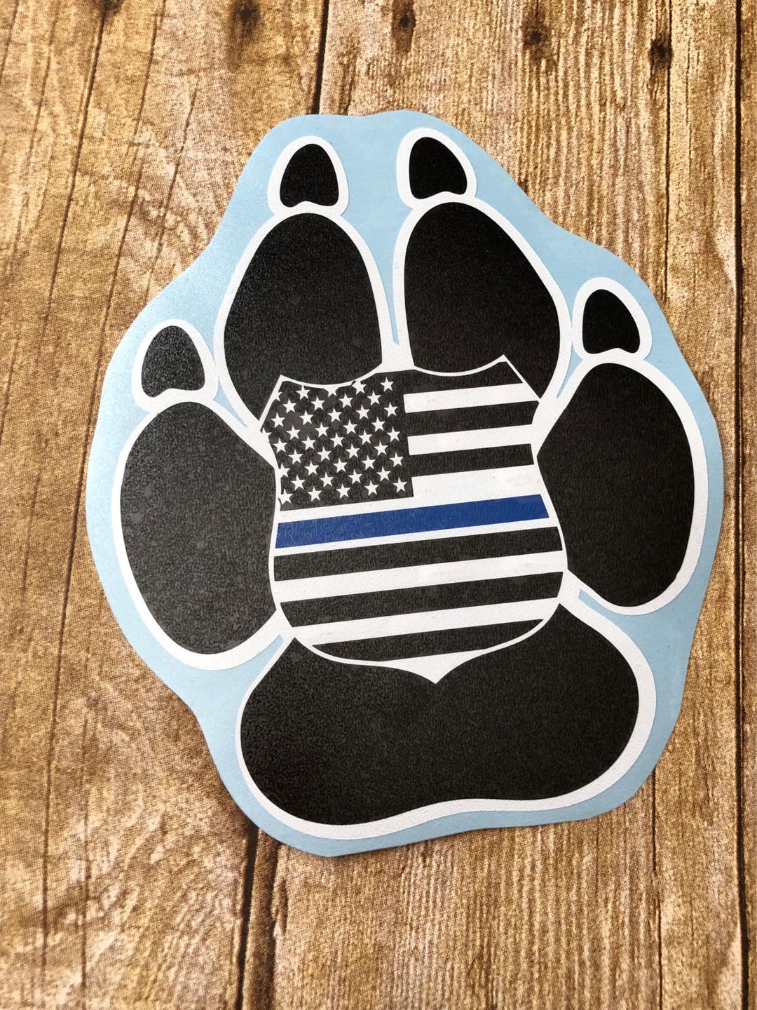 K9 Car Decal Police K9 Decal Thin Blue Line Car Decal - Etsy