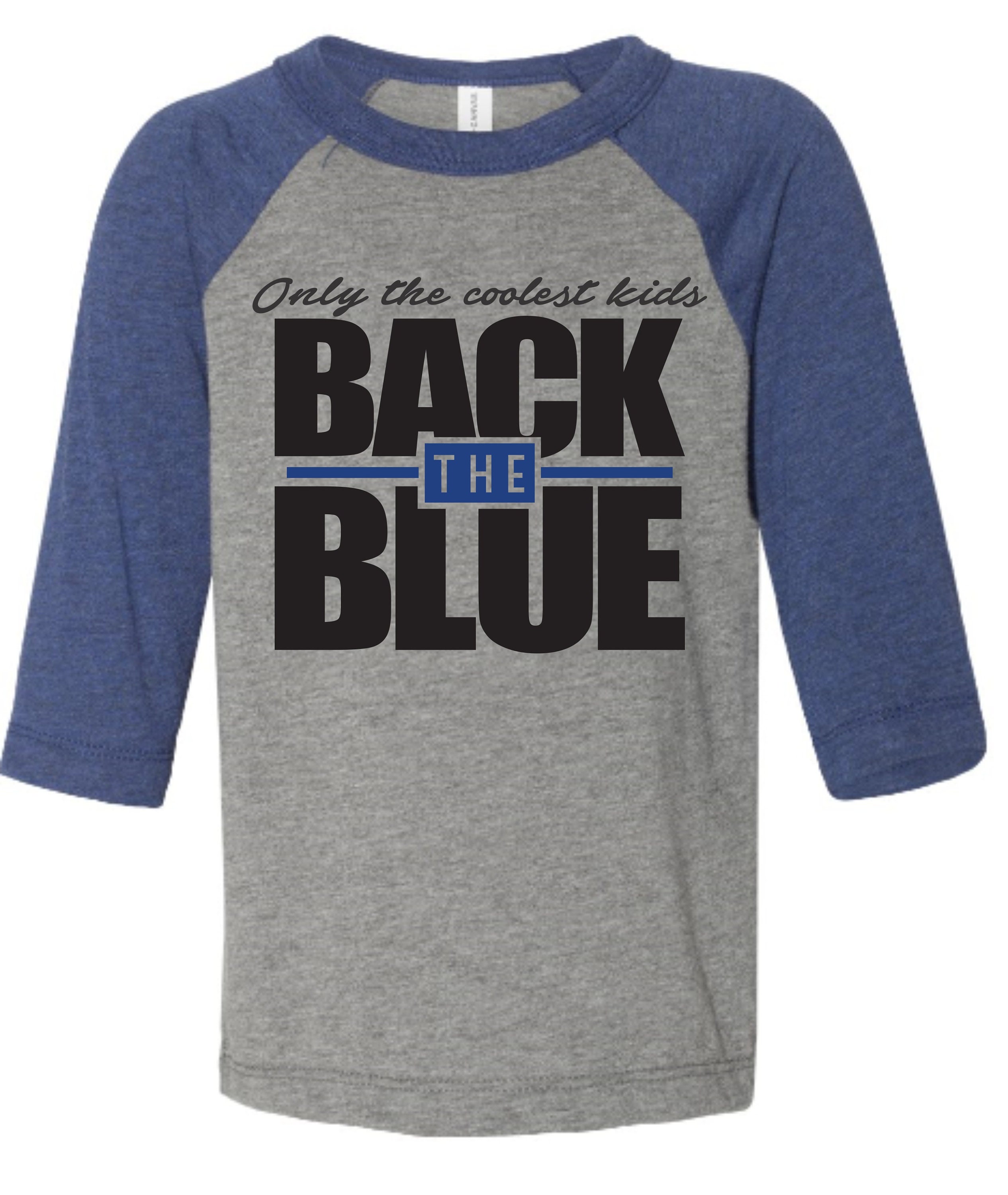 Toddler Police Shirt Coolest Kids Back the Blue Shirt Police | Etsy