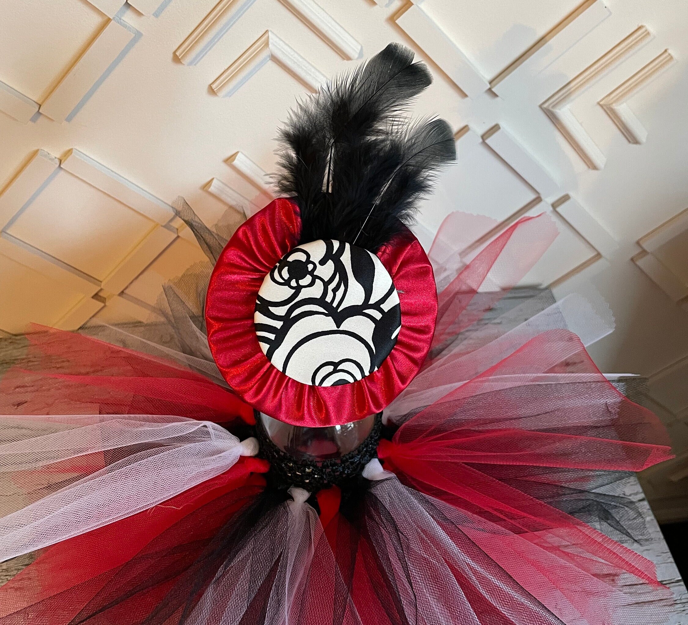 Red, Black, and White Wine Bottle Cover, Tulle Wine Table Decor, Wine ...