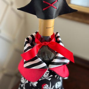 Halloween Pirate Wine Bottle Cover, Halloween Witch Wine Centerpiece ...