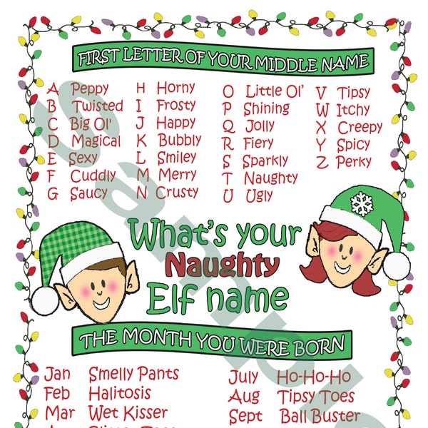 Naughty Elf Names Etsy naughty-elf-names-etsy