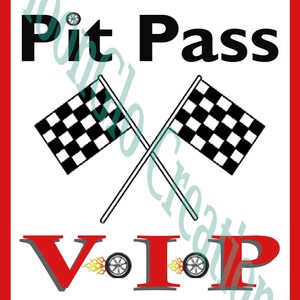 Race Car Theme V.I.P. Pit Pass . Birthday Party, Printable Download ...