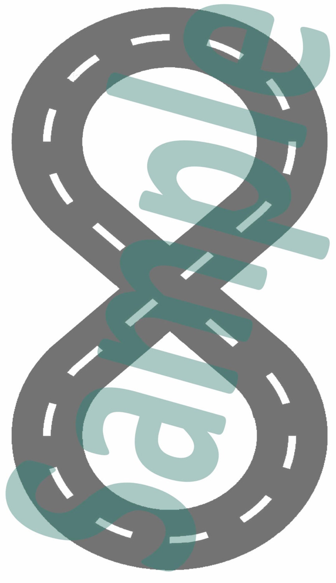 Race Car Theme Figure 8 Race Track. Birthday Party, Printable Download ...