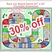 Race Car Printable Board Game, Checkered Flag, Party Supplies ...