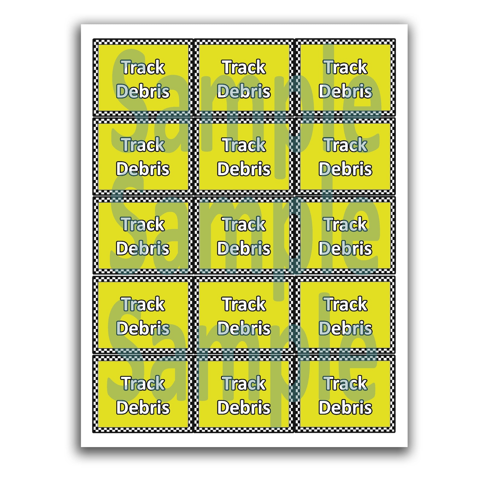 Race Car Printable Board Game Checkered Flag Party Supplies | Etsy