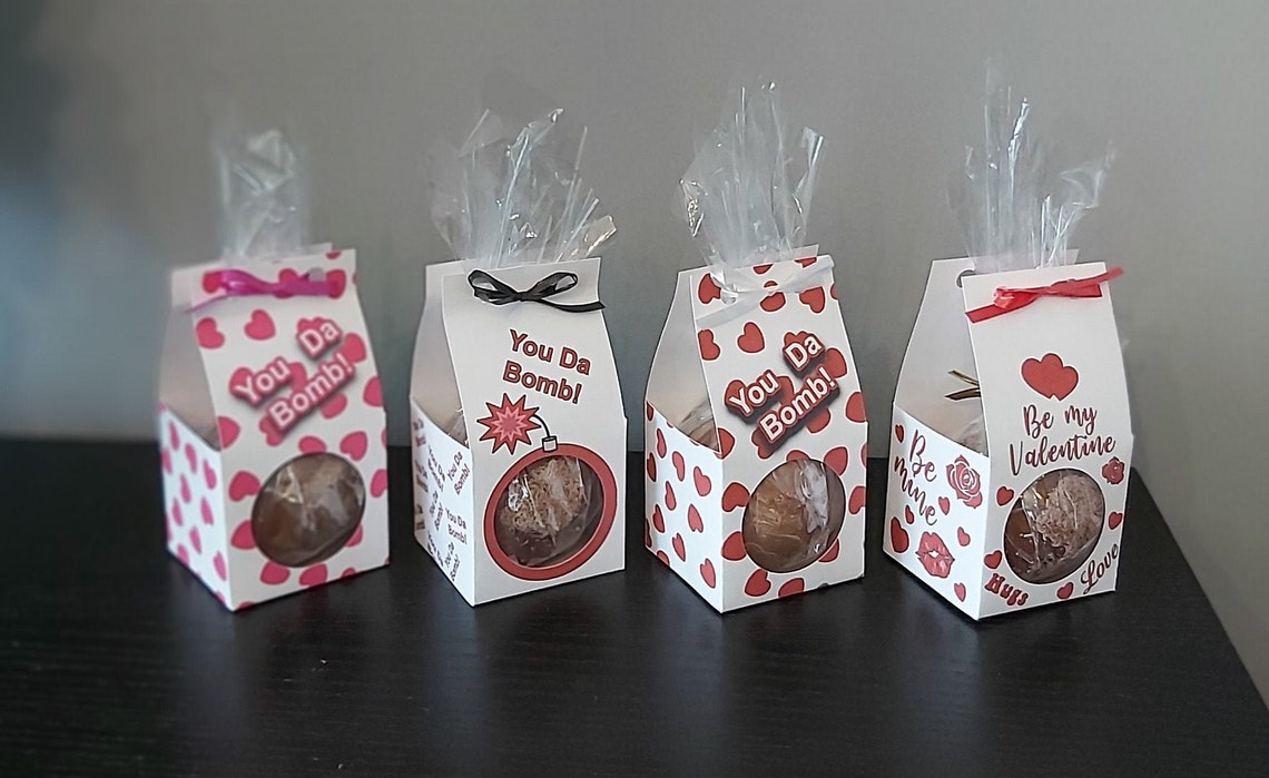 Hot Chocolate Bomb Boxes, 4 Designs, Printable Download, Valentine's ...